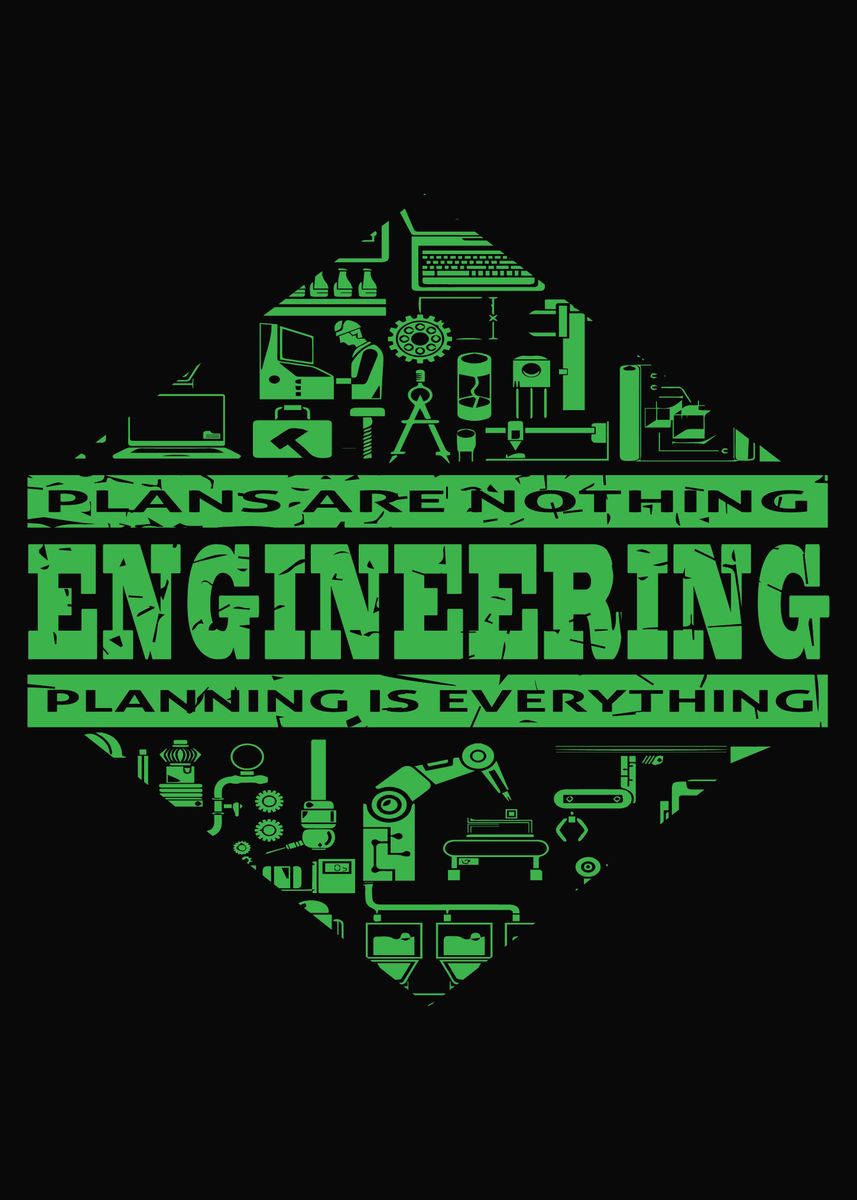 'Engineer Engineering ' Poster by Statements | Displate