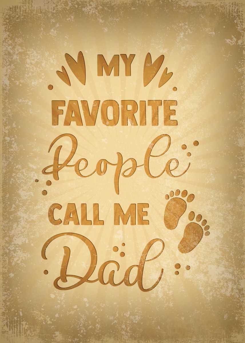 'Dad' Poster, picture, metal print, paint by Pete A Bryant | Displate