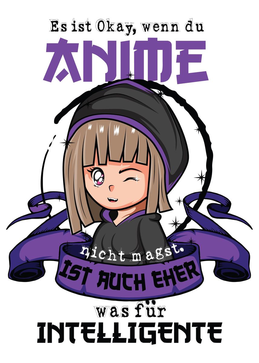 'Witziger Japan Spruch' Poster by dvdesign | Displate