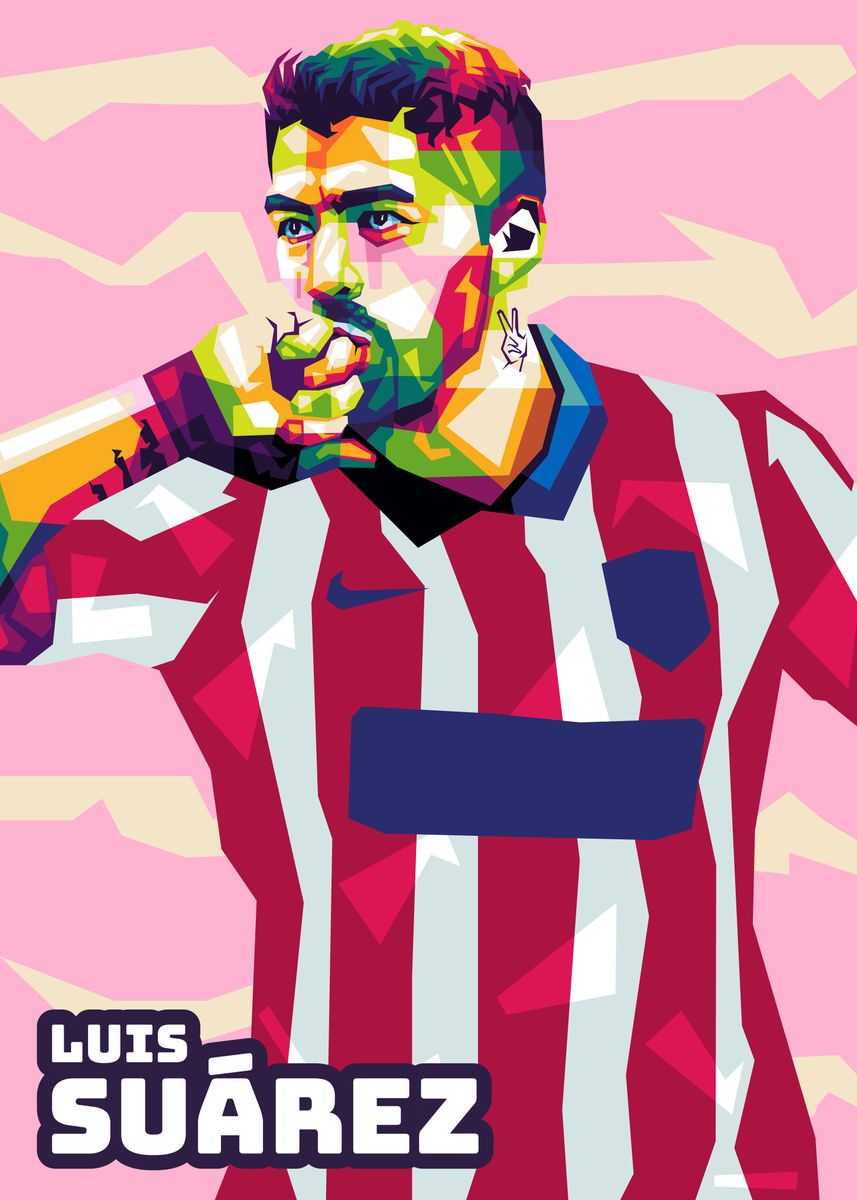 'Luis Suarez' Poster, picture, metal print, paint by Zull | Displate