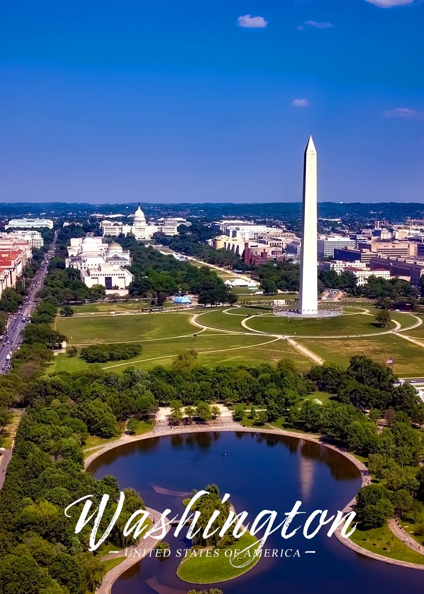 'Washington' Poster, picture, metal print, paint by MyDigitalMind ...