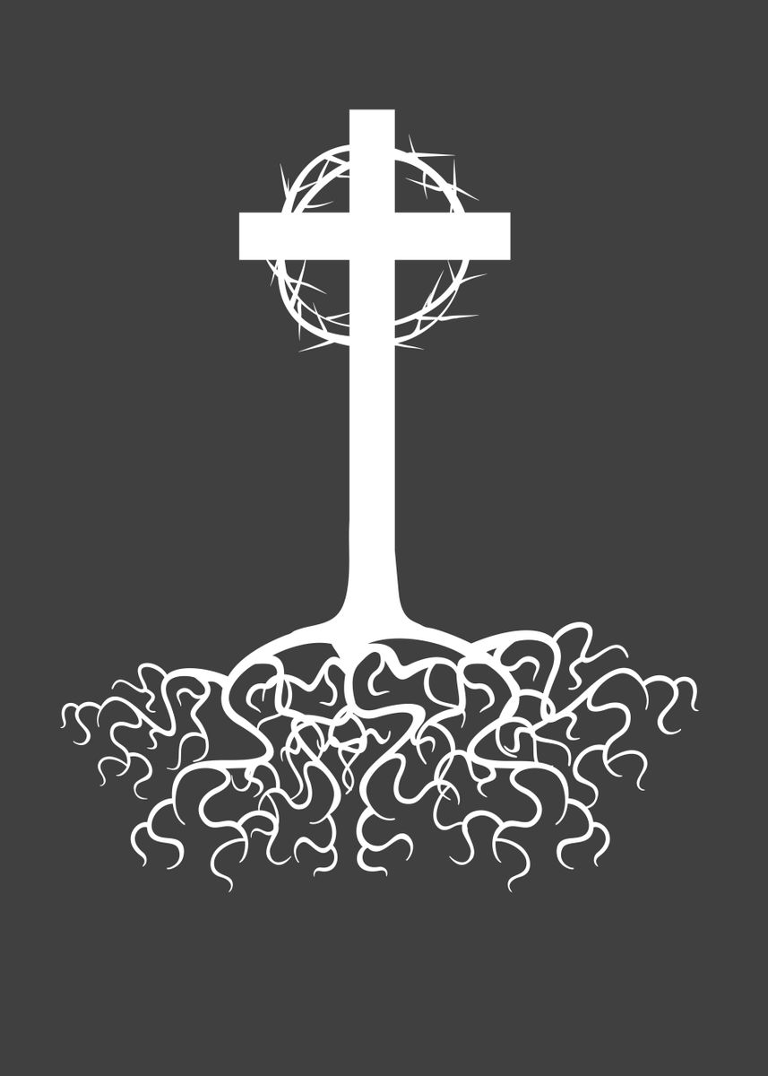 'Christian Cross Cute' Poster, picture, metal print, paint by ...