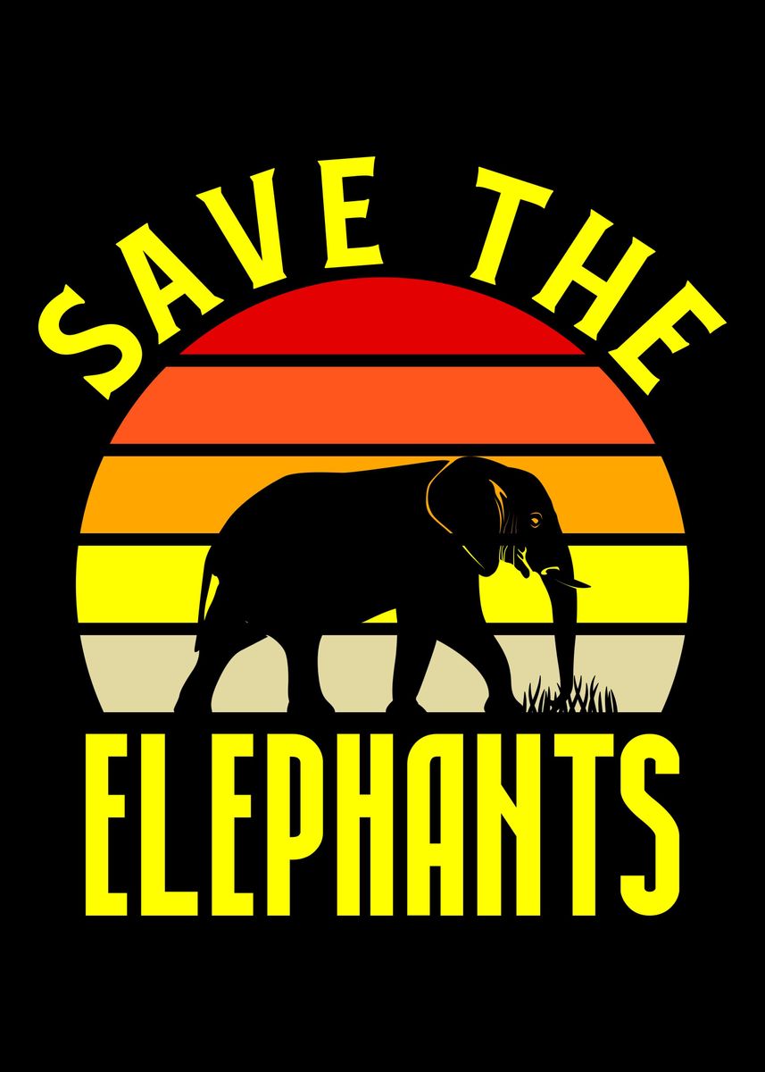 'Elephant Animal Welfare' Poster by Christian Mueller | Displate