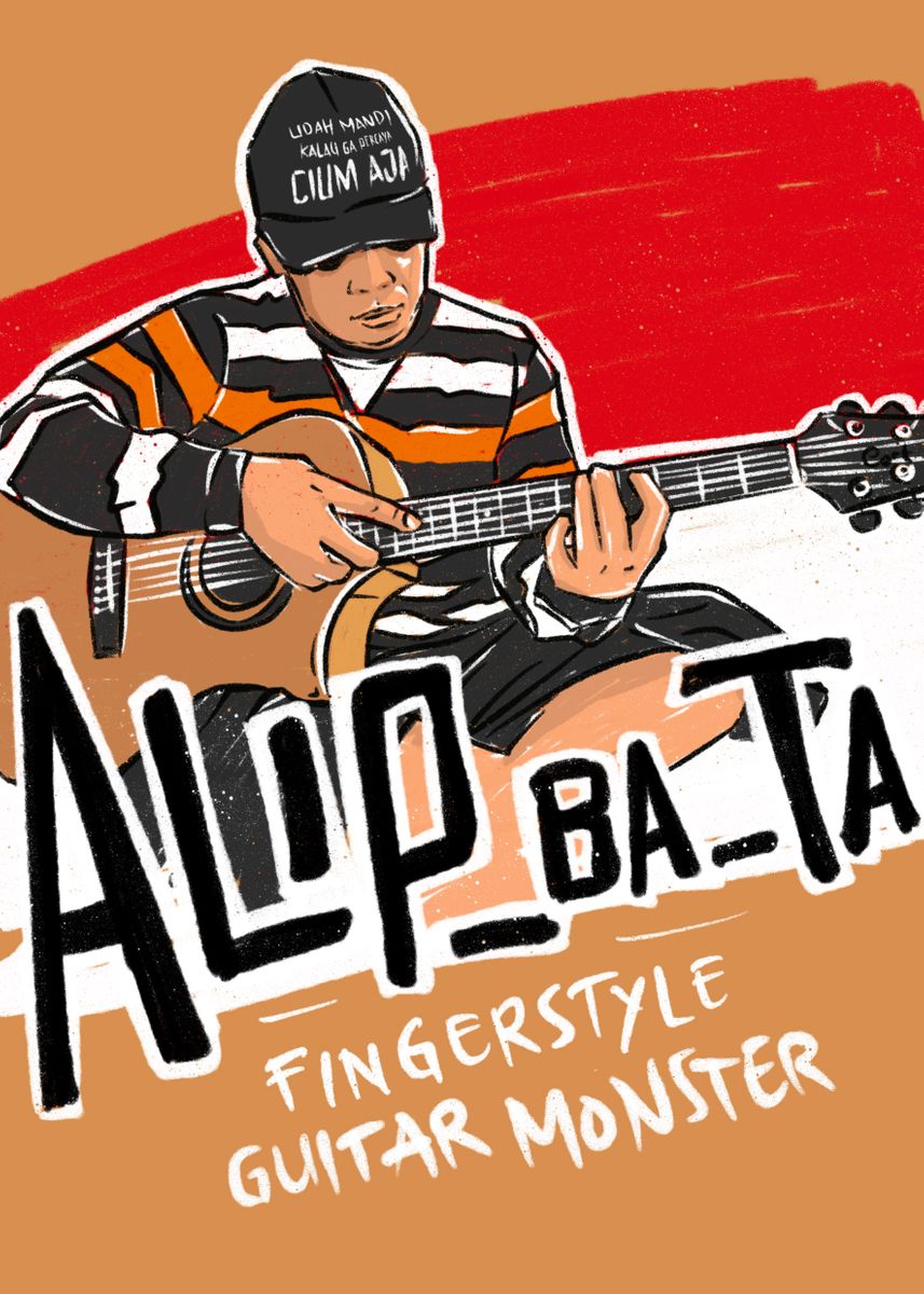 'Alip ba ta' Poster, picture, metal print, paint by Kurnianto Dwi ...