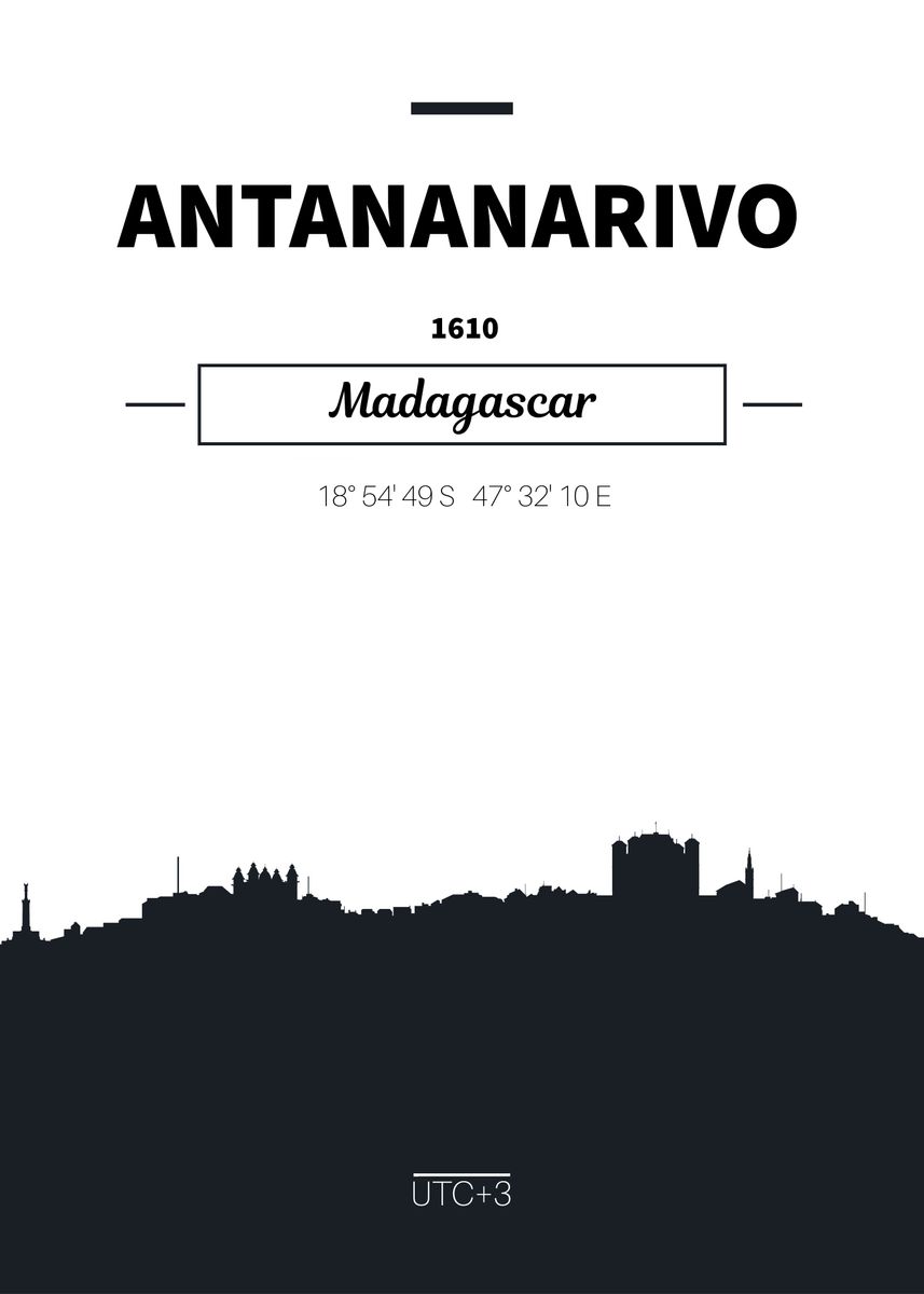 'antananarivo madagascar' Poster, picture, metal print, paint by ...