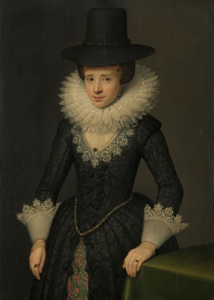 'Portrait of Anna Boudaen' Poster, picture, metal print, paint by ...