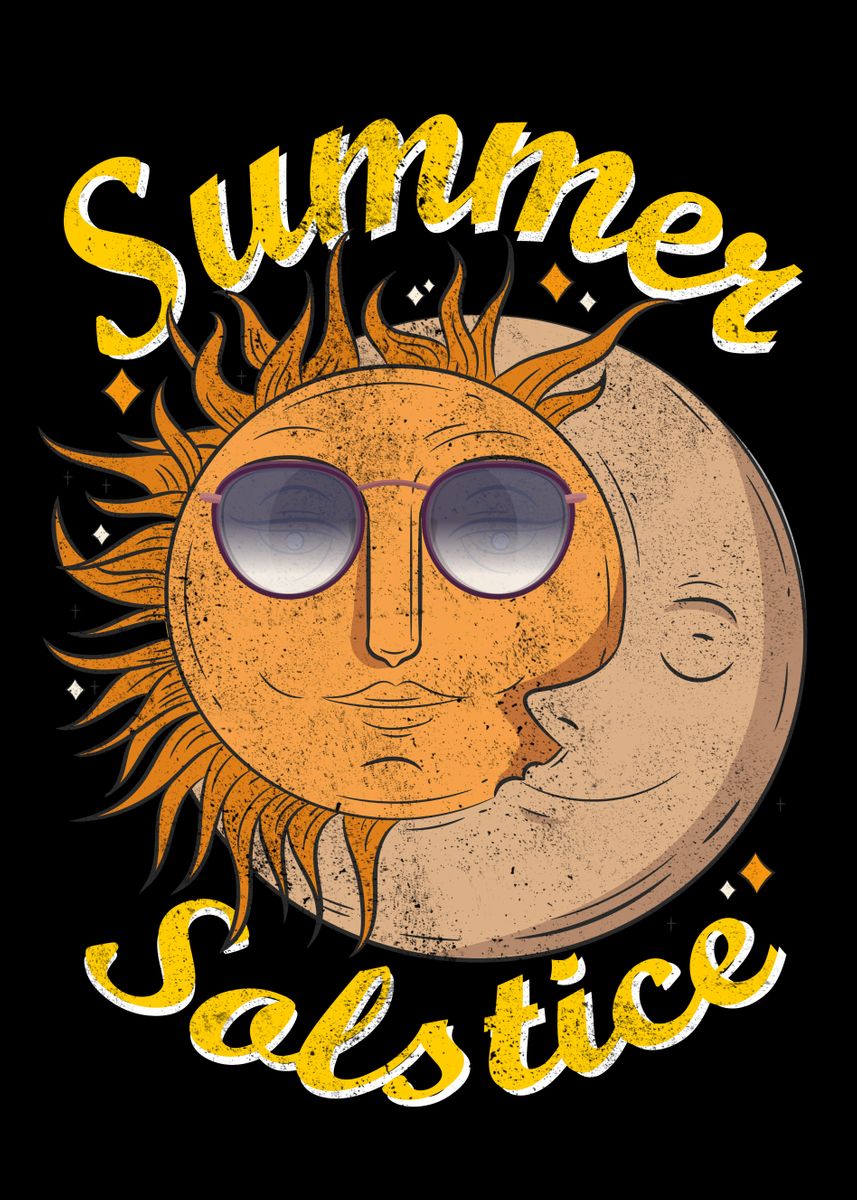 'Summer solstice Midsommar' Poster, picture, metal print, paint by ...