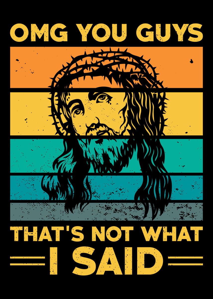 'Jesus' Poster by schmugo | Displate