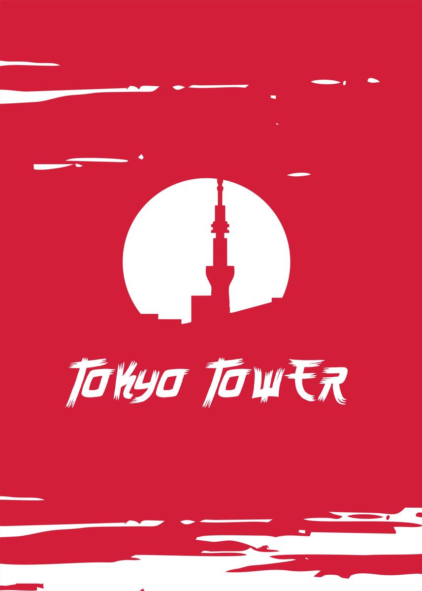 'Tokyo Tower' Poster by Adi Murrokhim | Displate
