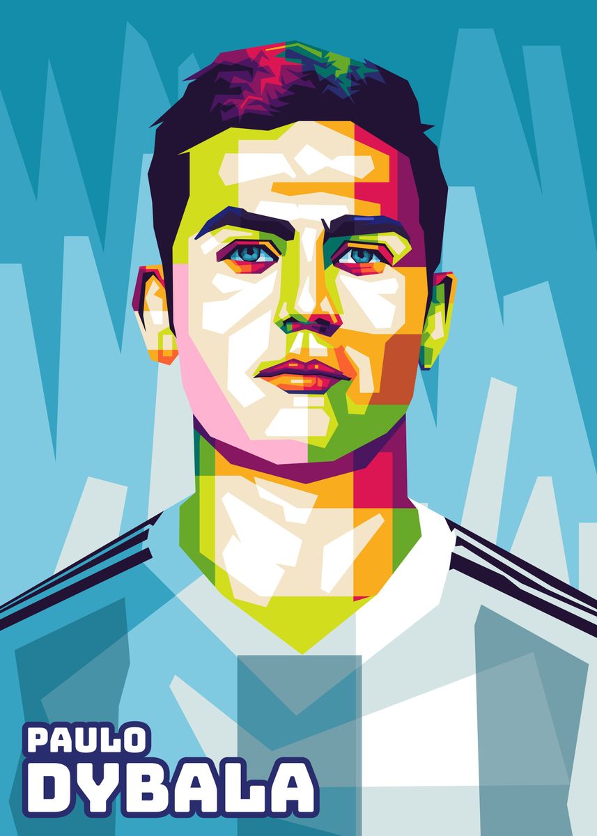'Paulo Dybala' Poster, picture, metal print, paint by Zull | Displate