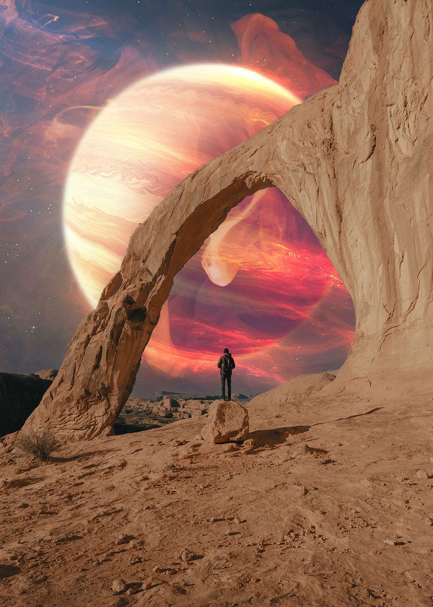 'Mars' Poster, picture, metal print, paint by Shaheen Khan | Displate