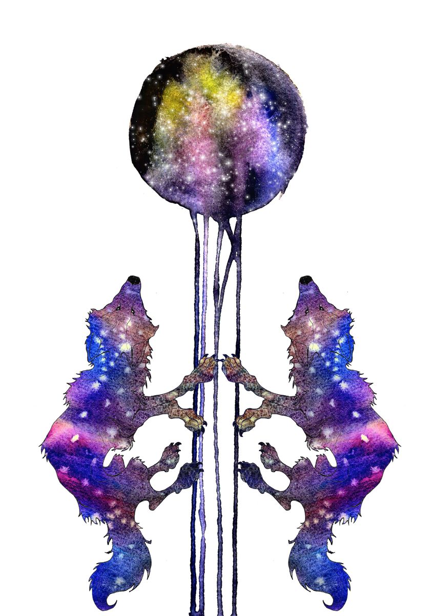 'Space inside us' Poster, picture, metal print, paint by dogodart Naoki ...