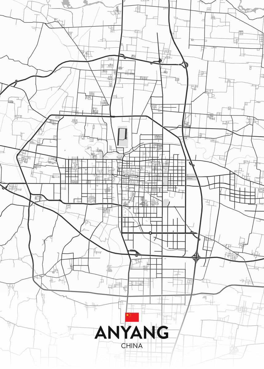 'Anyang CN' Poster, picture, metal print, paint by IMR Designs | Displate