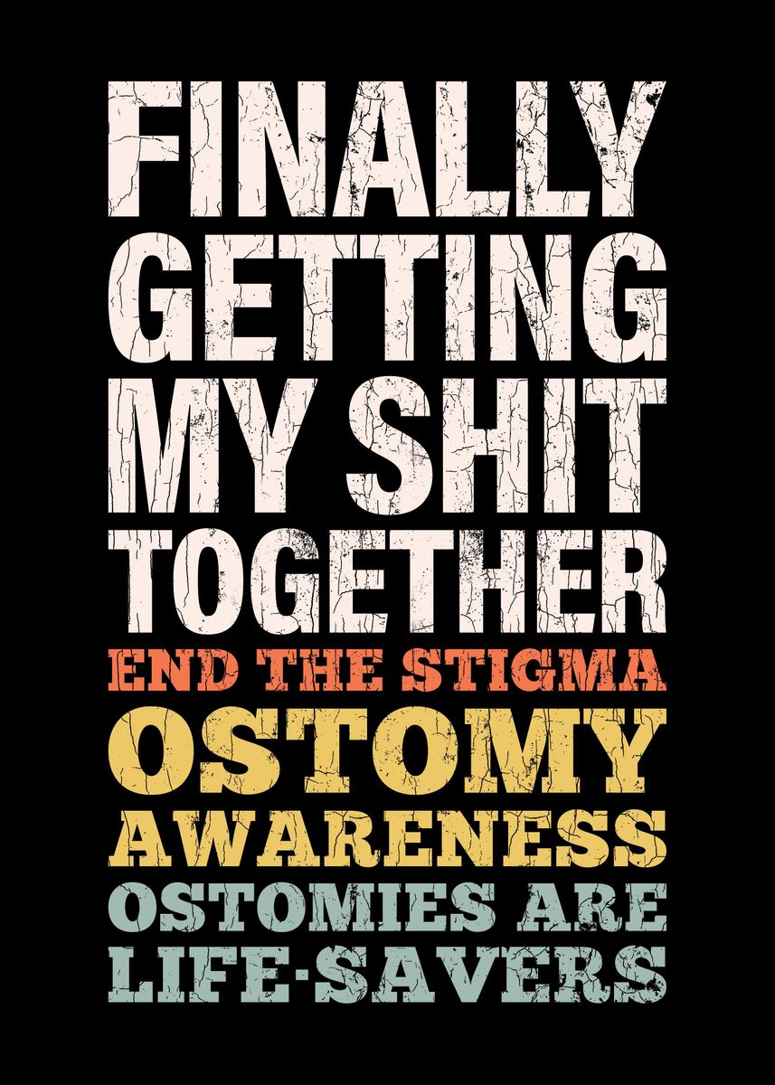 'Ostomy Cancer Survivor Gif' Poster, picture, metal print, paint by ...