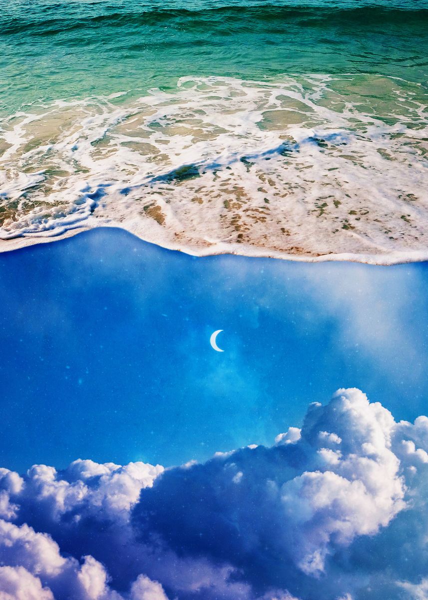 'Washed Ashore' Poster, picture, metal print, paint by seam less | Displate