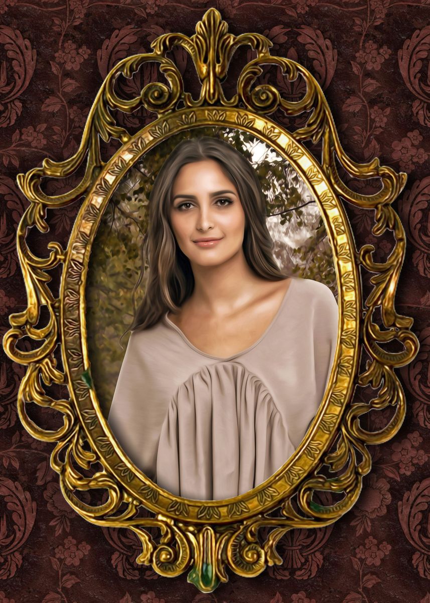 'Somber portrait ' Poster, picture, metal print, paint by Stephen ...