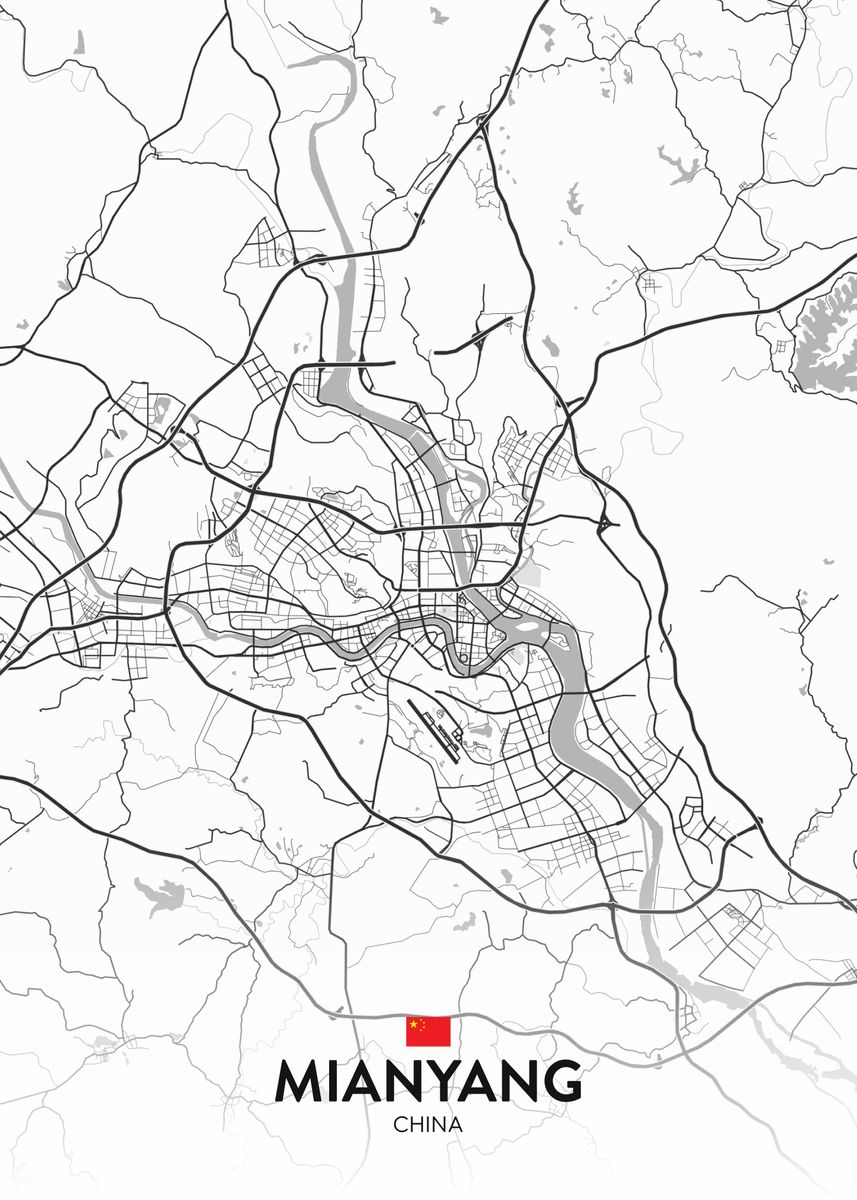 'Mianyang CN' Poster by IMR Designs | Displate