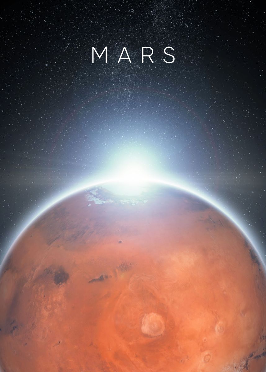 'mars' Poster, picture, metal print, paint by SplashDesign | Displate
