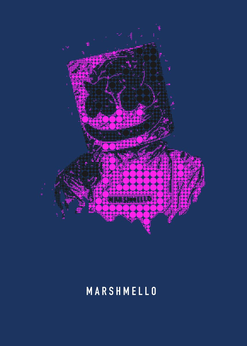 'MARSHMELLO' Poster, picture, metal print, paint by Bestselling Music ...