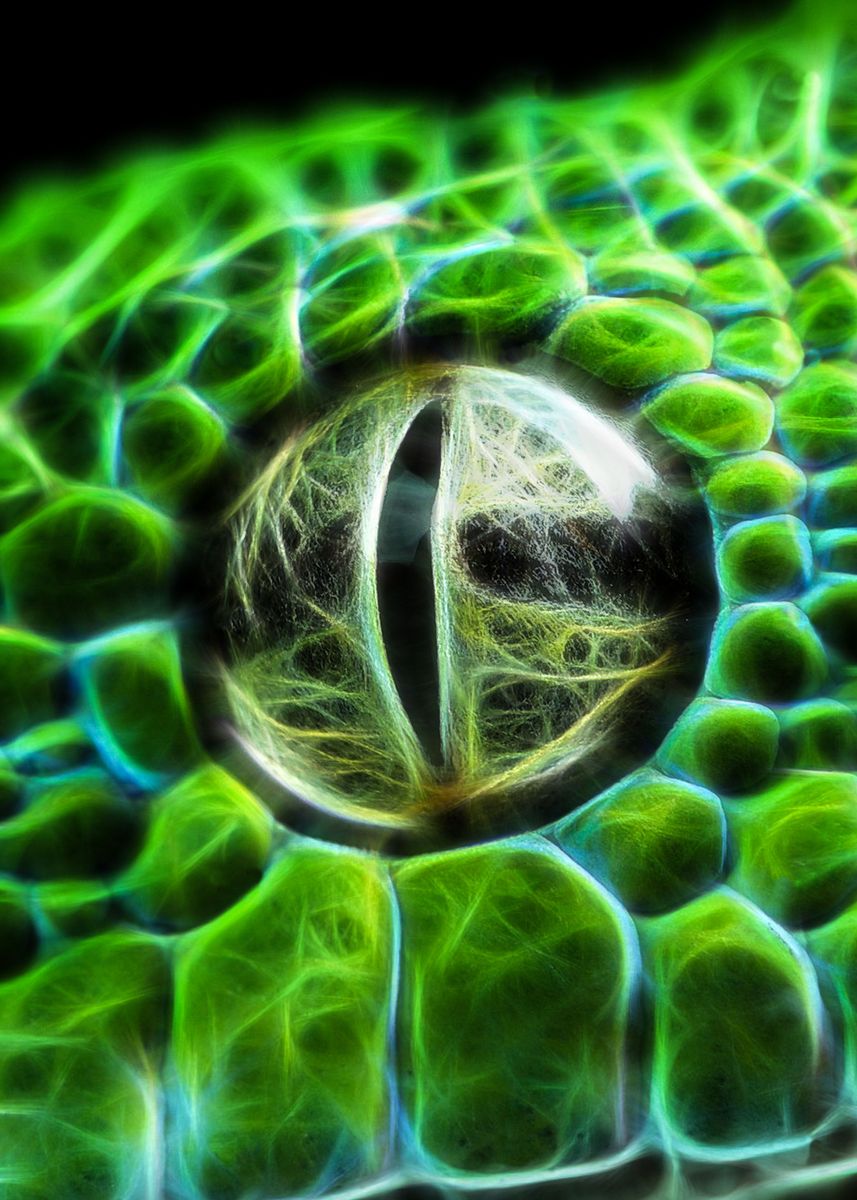 'Fractal Snake Eye' Poster, picture, metal print, paint by Sebastian ...