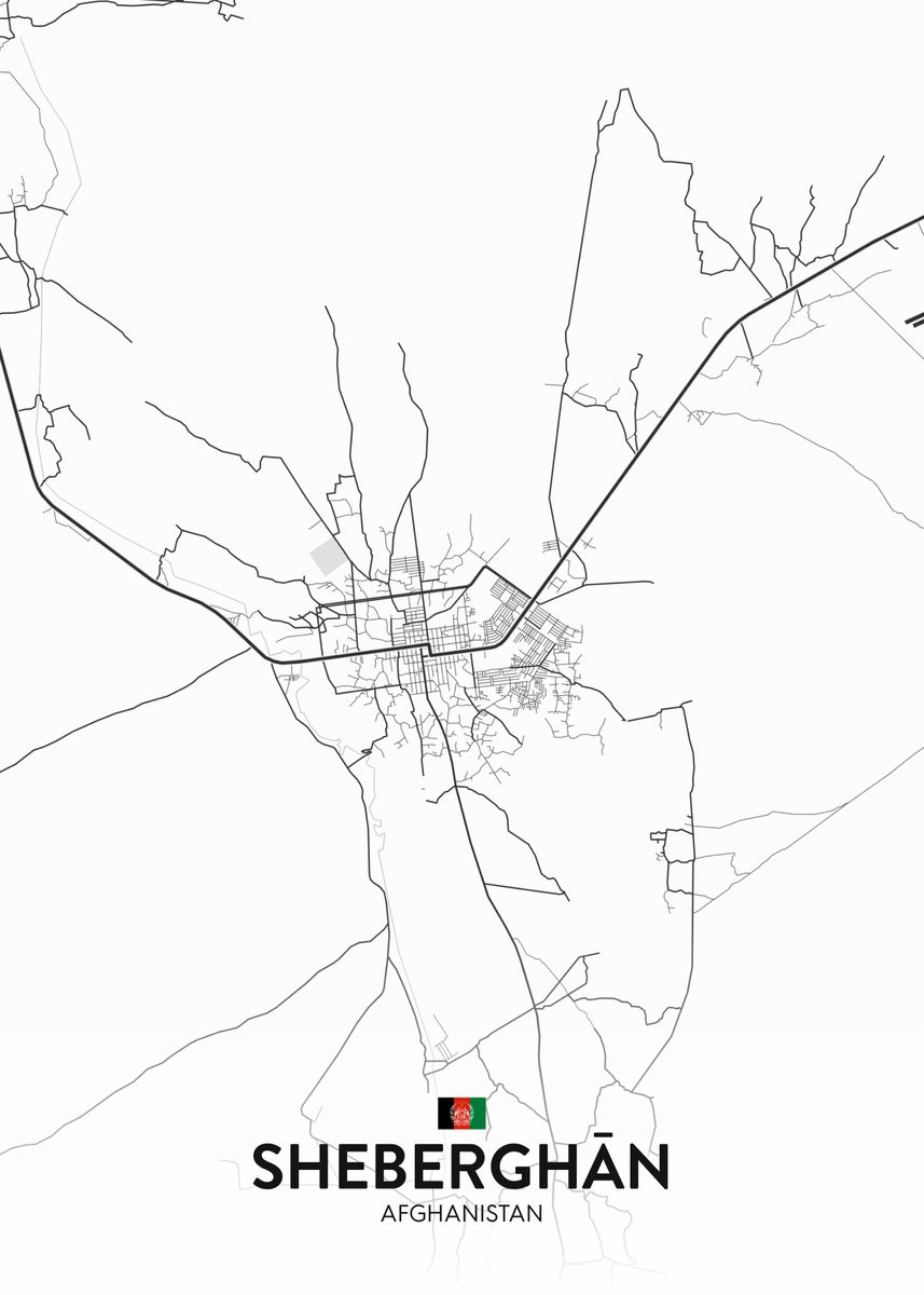 'Sheberghan AF' Poster by IMR Designs | Displate