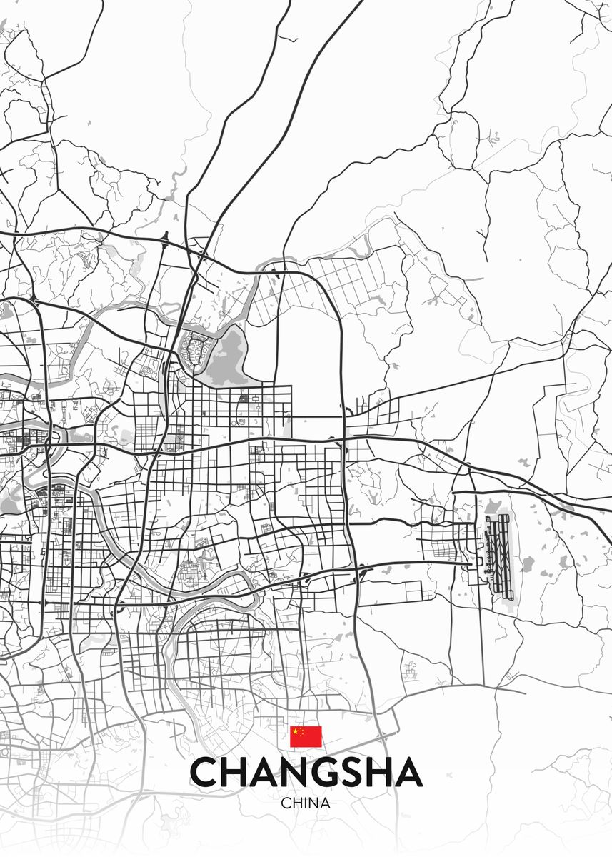 'Changsha CN' Poster by IMR Designs | Displate