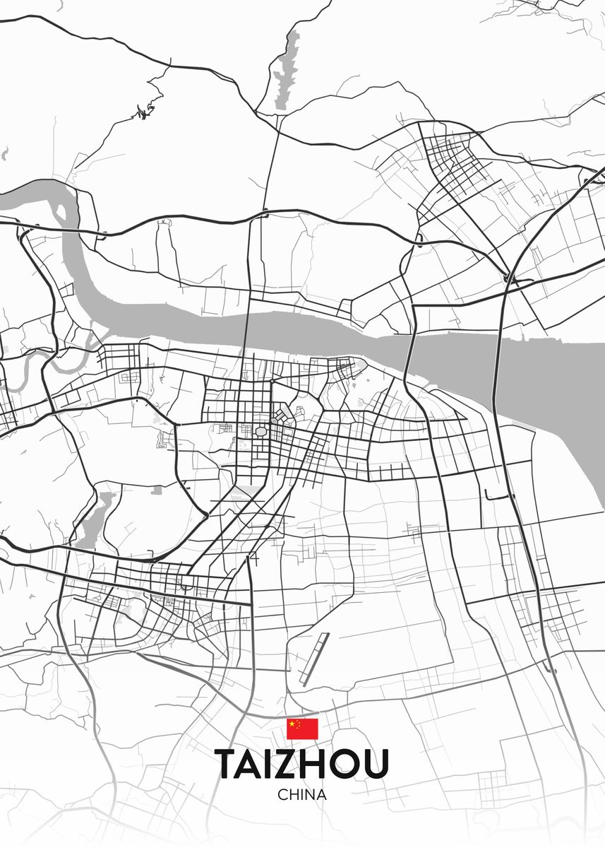 'Taizhou CN' Poster, picture, metal print, paint by IMR Designs | Displate