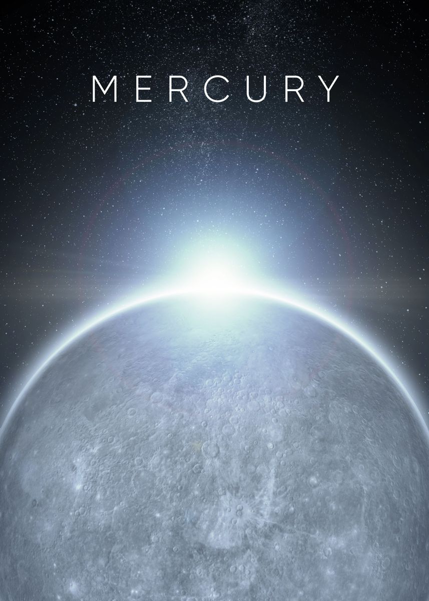 'mercury solar system' Poster, picture, metal print, paint by ...