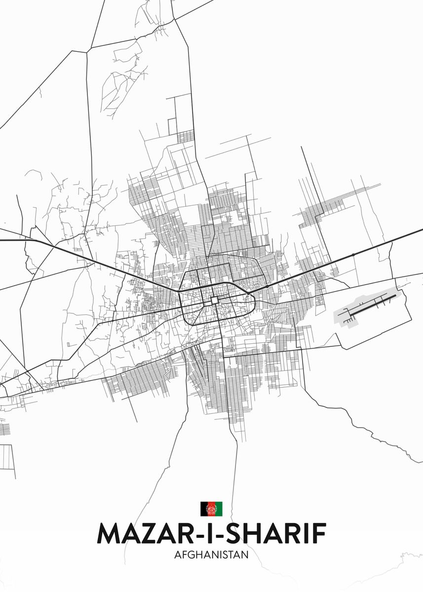 'Mazar i Sharif AF' Poster, picture, metal print, paint by IMR Designs ...