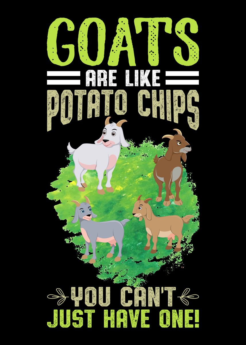 'Goat' Poster, picture, metal print, paint by Hexor | Displate