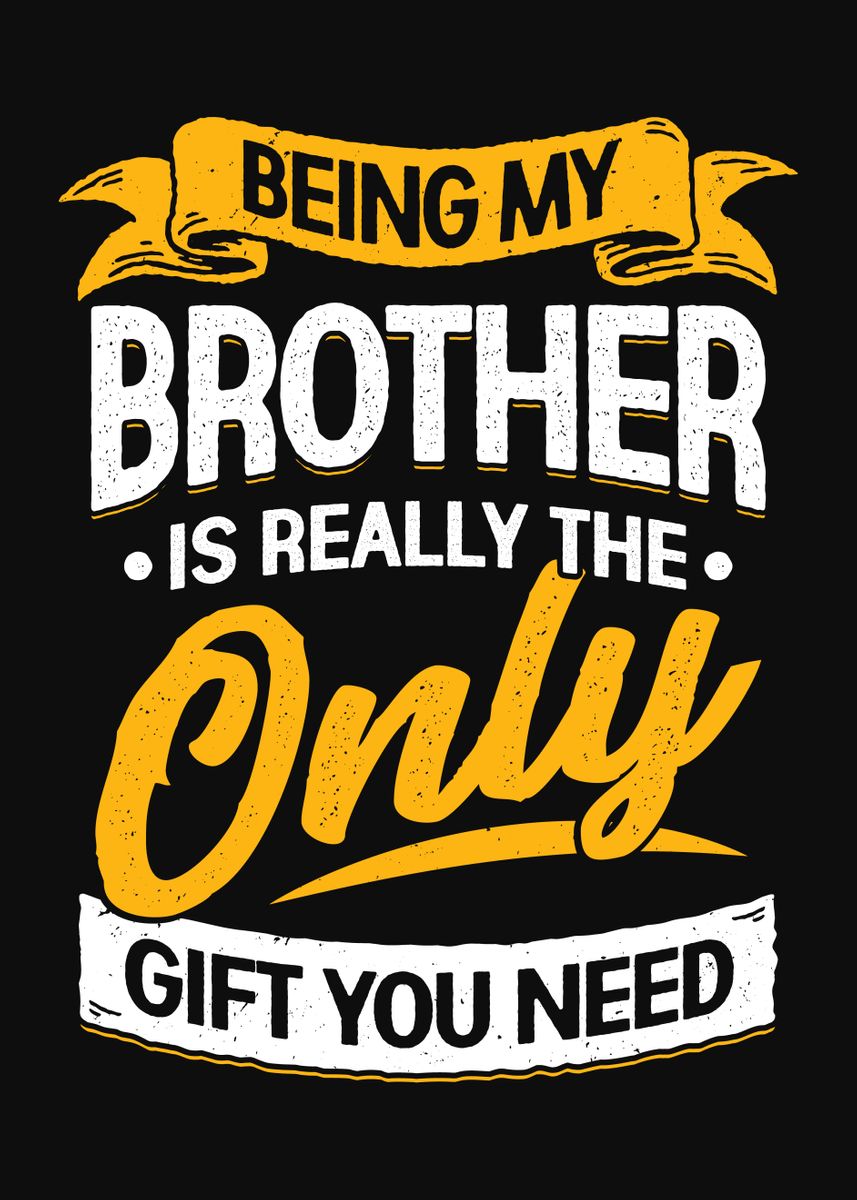 'Brother Family Design' Poster by Marcel Doll | Displate