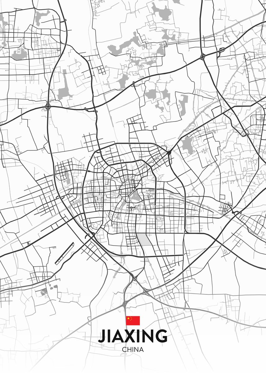 'Jiaxing CN' Poster, picture, metal print, paint by IMR Designs | Displate