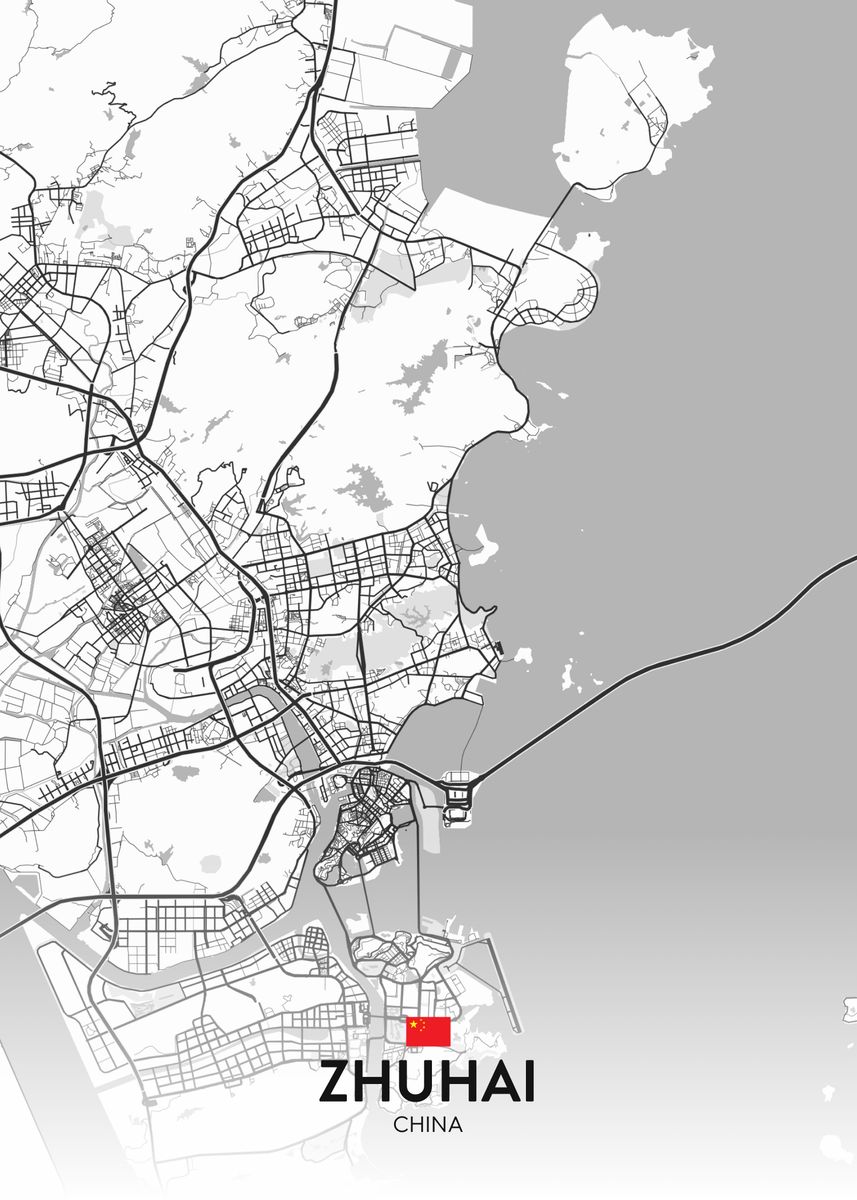 'Zhuhai CN' Poster by IMR Designs | Displate