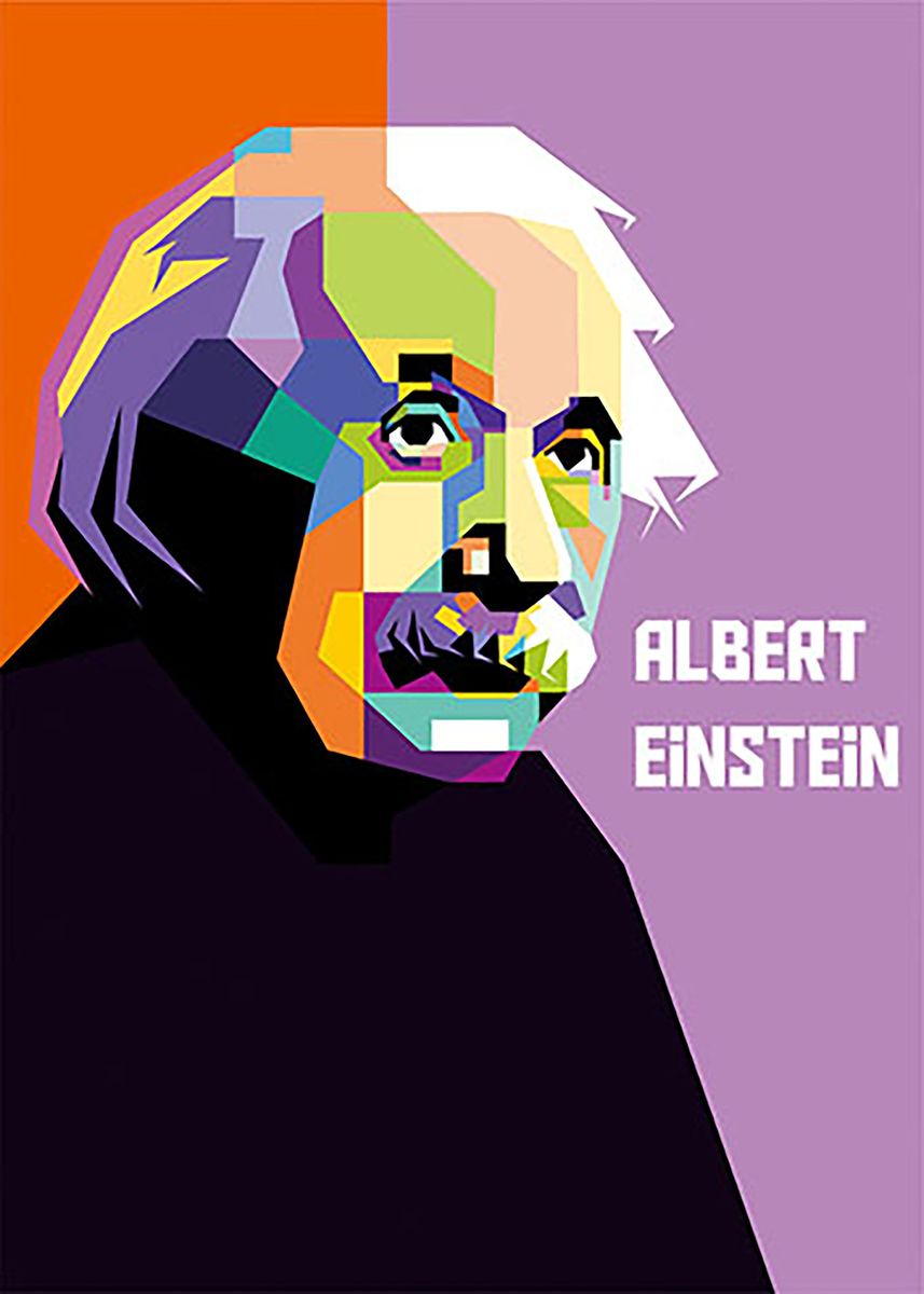 'ALBERT EINSTEIN' Poster, picture, metal print, paint by Ahmad Reyno ...