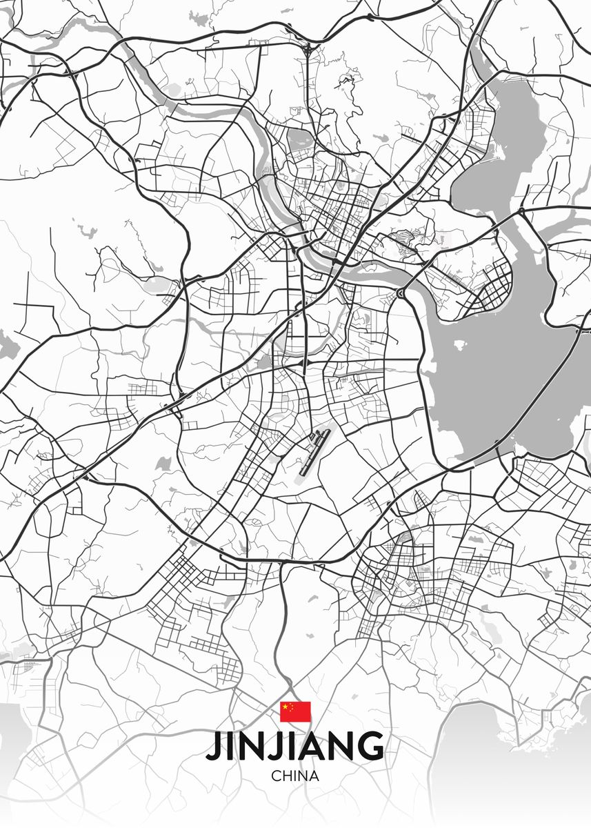 'Jinjiang CN' Poster, picture, metal print, paint by IMR Designs | Displate