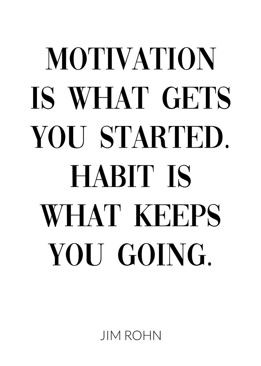 'Jim Rohn Quote' Poster, picture, metal print, paint by dkDesign | Displate