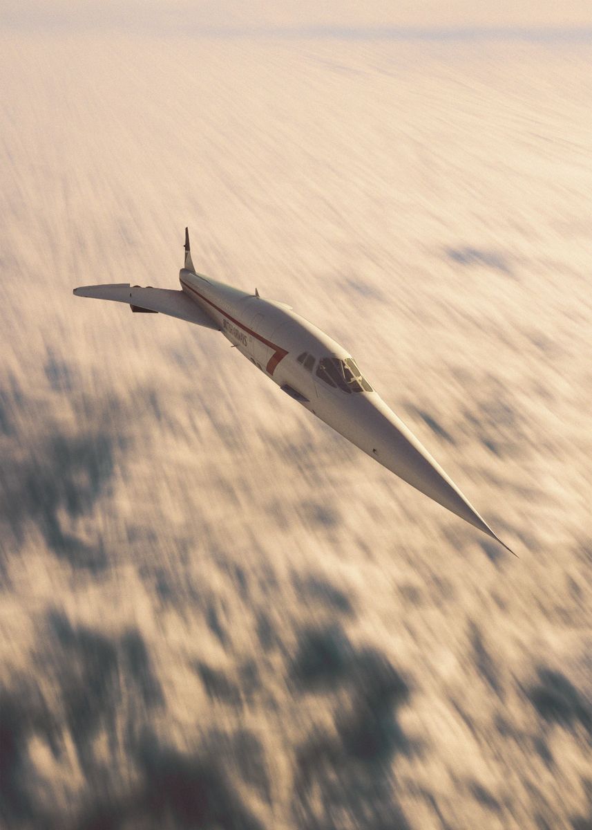 'concorde' Poster, picture, metal print, paint by cookaynne | Displate