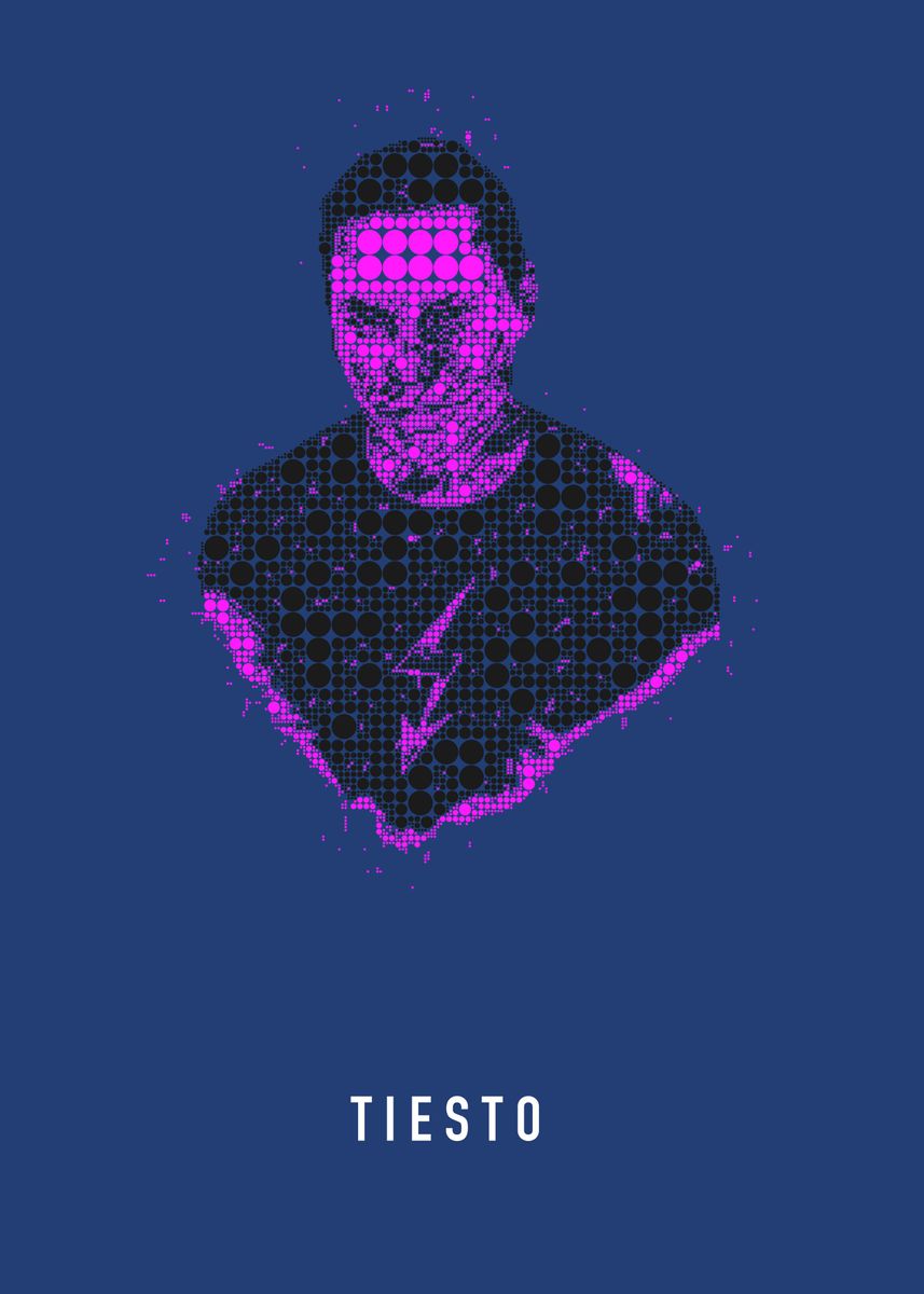 'tiesto' Poster, picture, metal print, paint by Bestselling Music ...