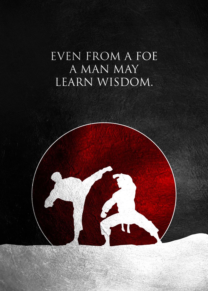 'Learn from Everyone Red' Poster, picture, metal print, paint by ...