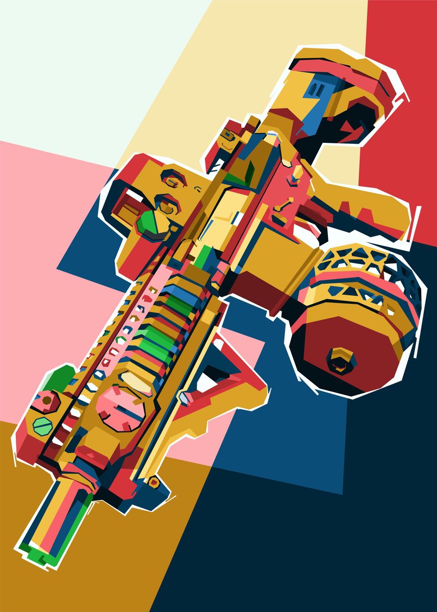 'RPD Machine gun' Poster by Wahyu Candra | Displate