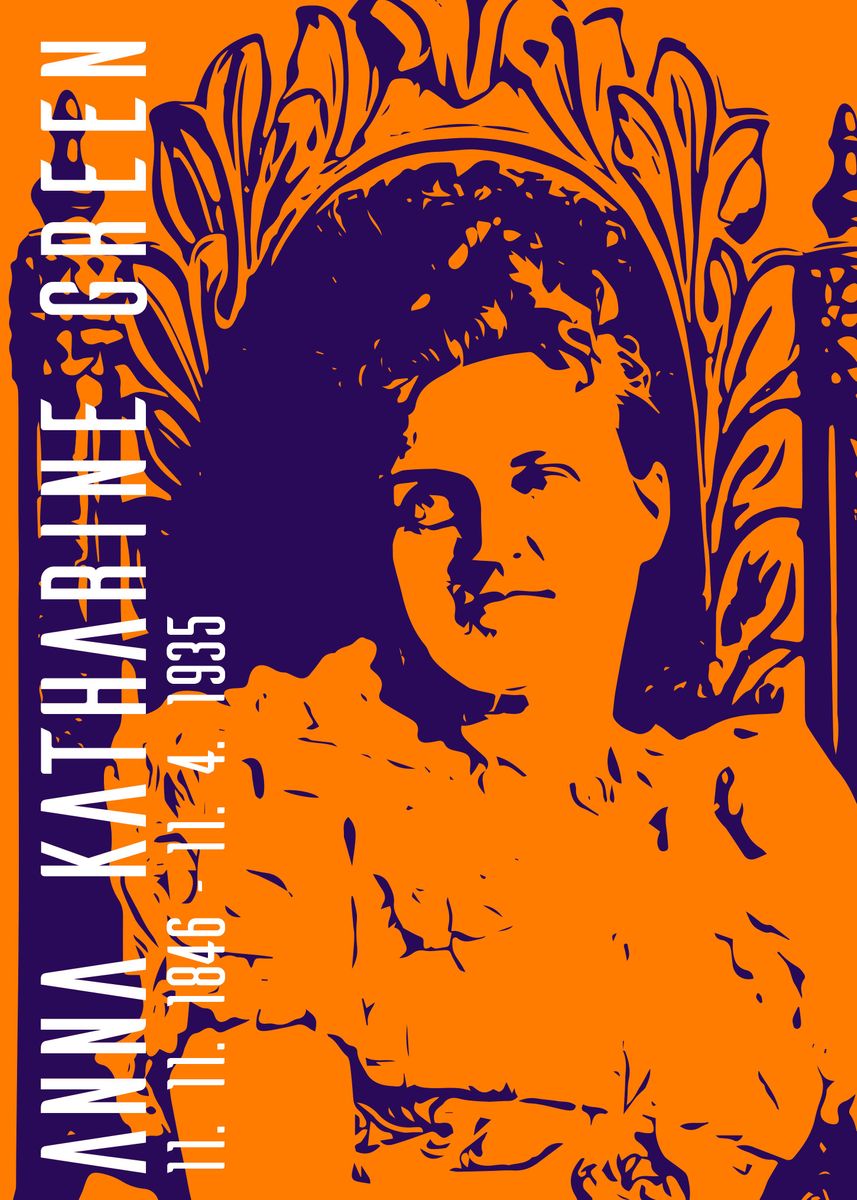 'Anna Katharine Green' Poster, picture, metal print, paint by Petra ...