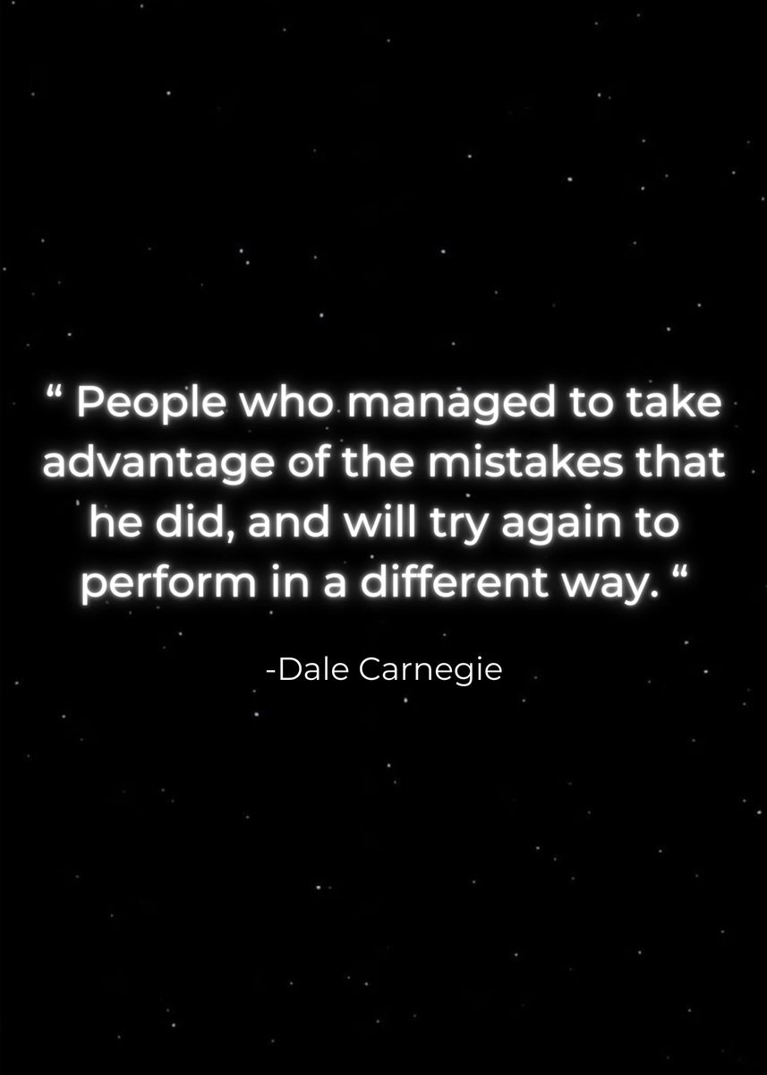 'Quote Dale Carnegie' Poster by Rijis Art | Displate