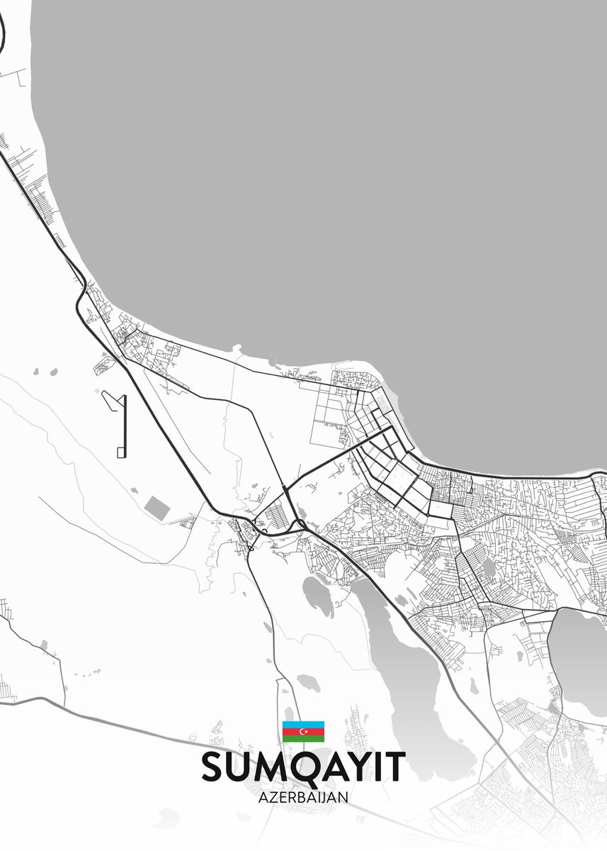 'Sumqayit AZ' Poster, picture, metal print, paint by IMR Designs | Displate