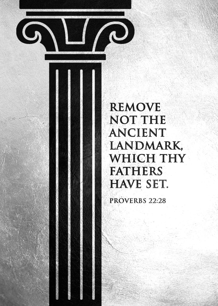'Proverbs 22 28' Poster, picture, metal print, paint by ABConcepts ...