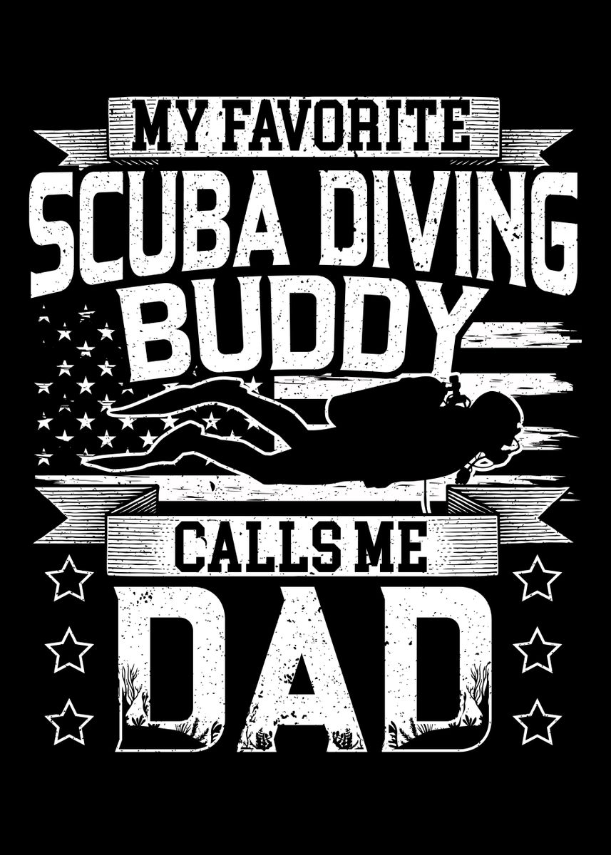 'Scuba Diving Buddy' Poster by NAO | Displate
