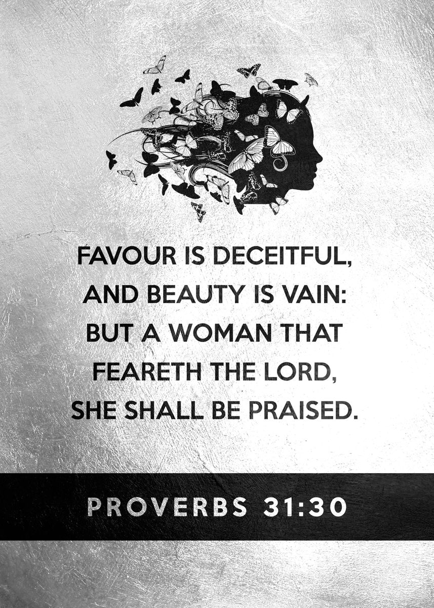 'Proverbs 31 30' Poster by ABConcepts | Displate