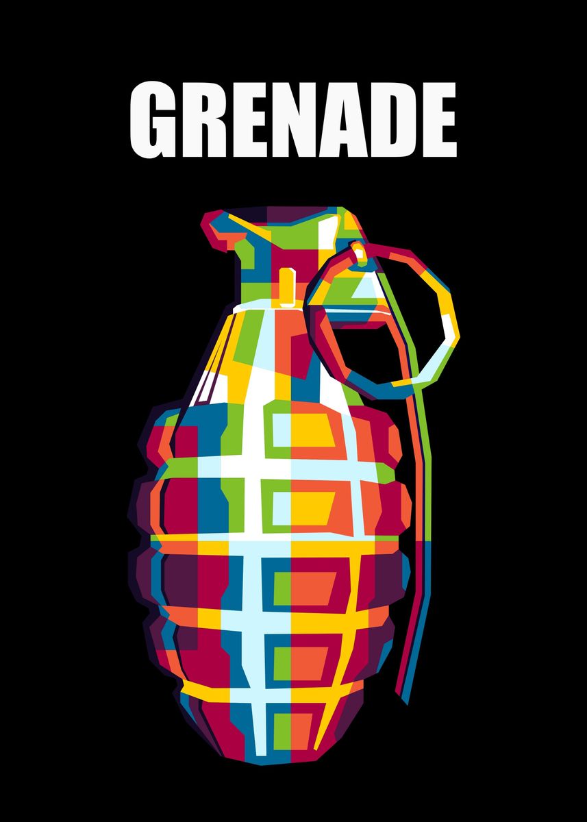 'Grenade' Poster, picture, metal print, paint by Lintang Wicaksono ...