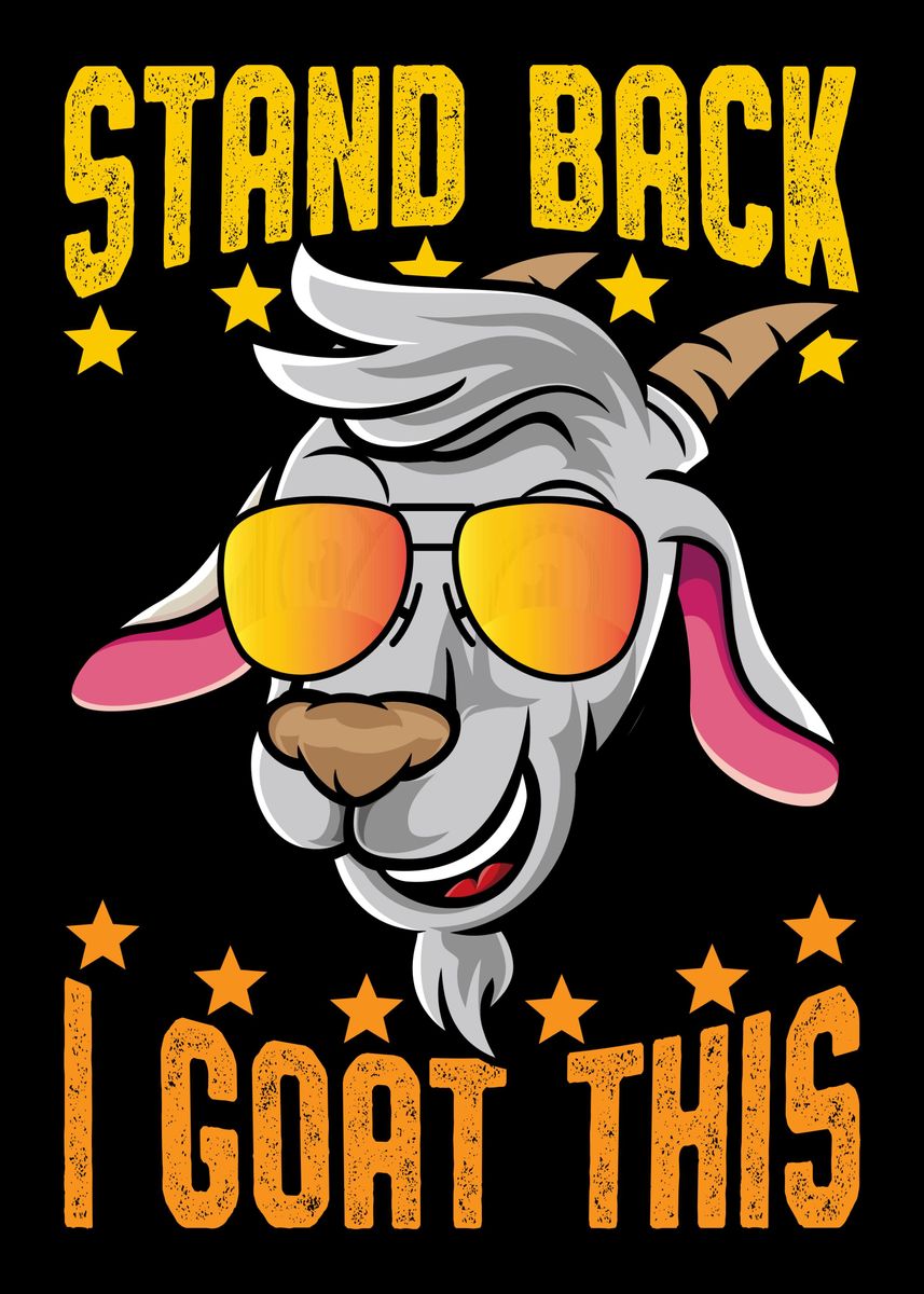 'Goats Lover Funny Quote' Poster, picture, metal print, paint by Hexor ...