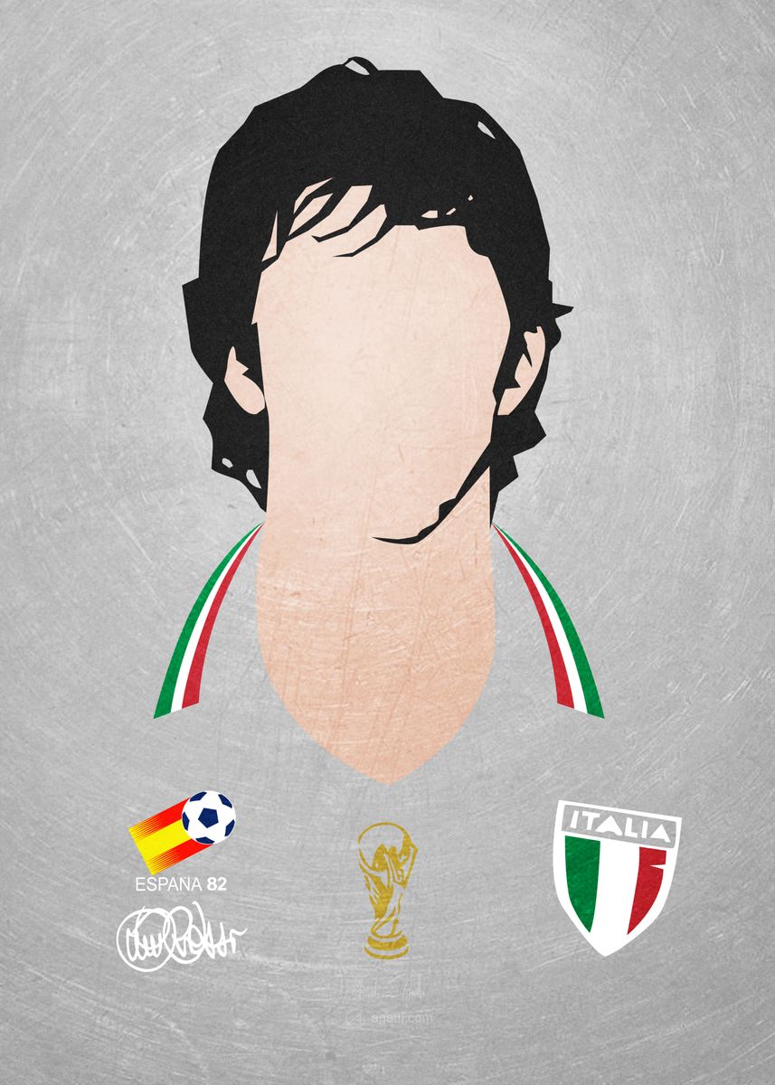 'Pablito vector white' Poster, picture, metal print, paint by Andrea ...