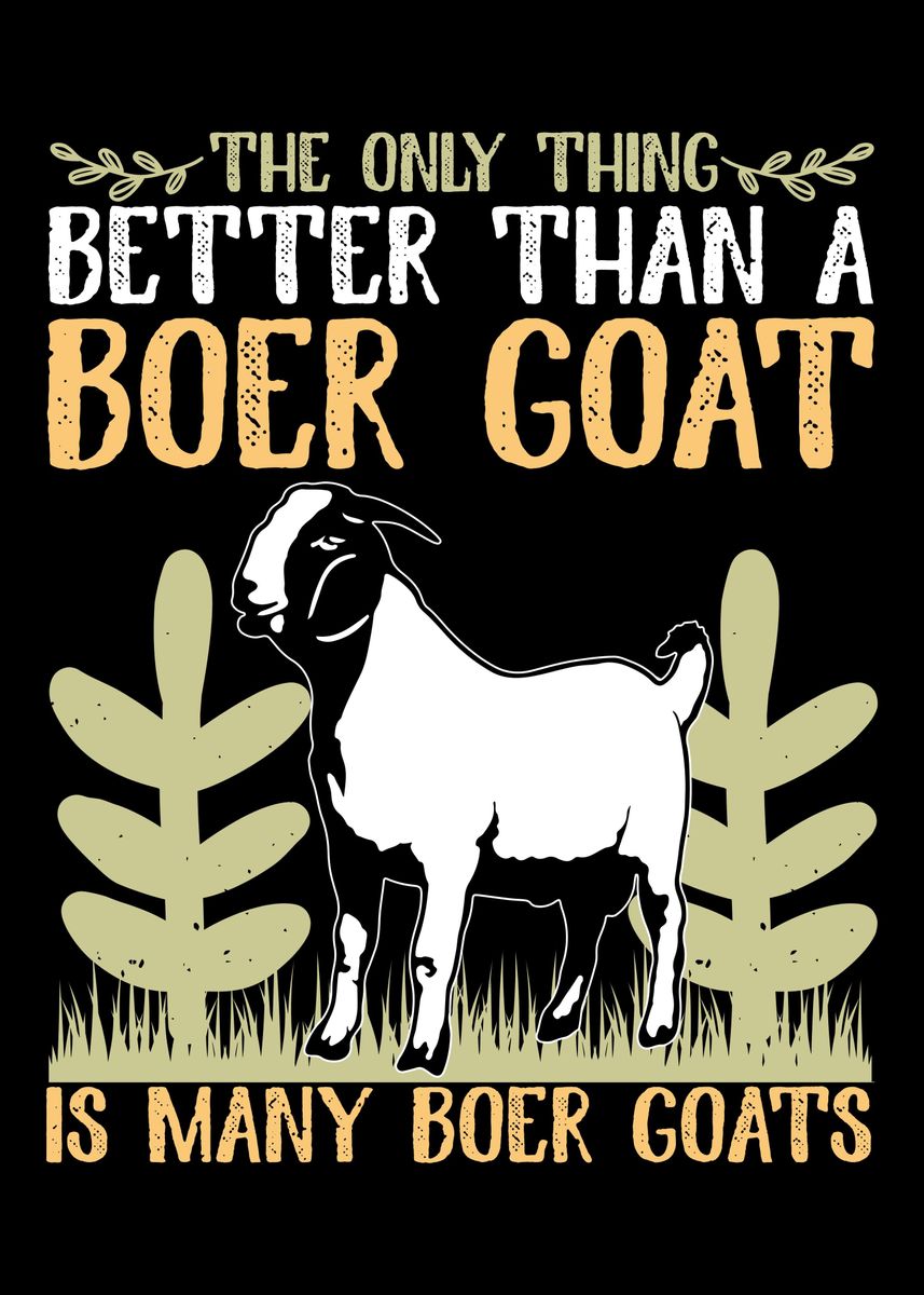 'Goats Lover Funny Quote' Poster, picture, metal print, paint by Hexor ...